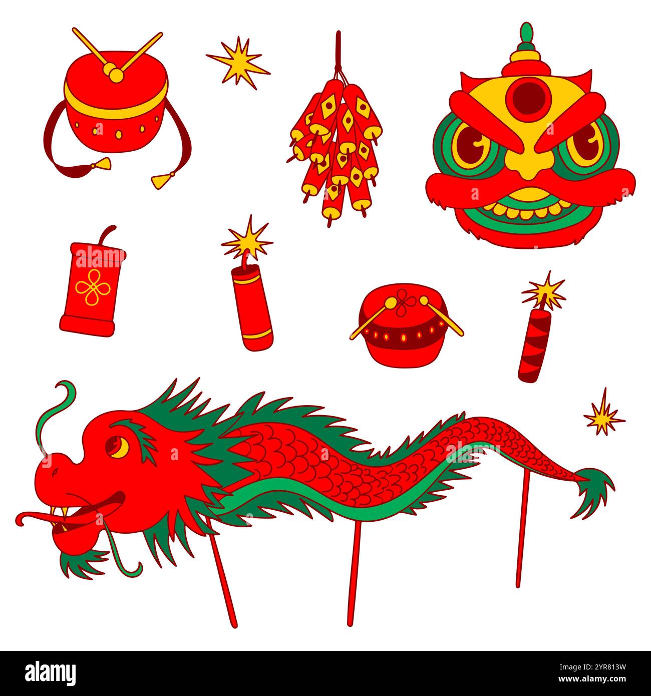 Colourful street festival Stock Vector Images - Alamy