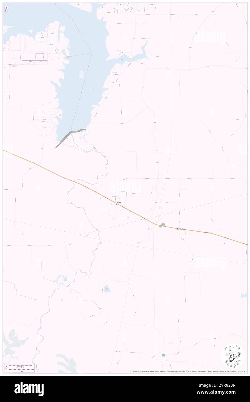 Town of Cuney, Cherokee County, US, United States, Texas, N 32 2' 14 ...