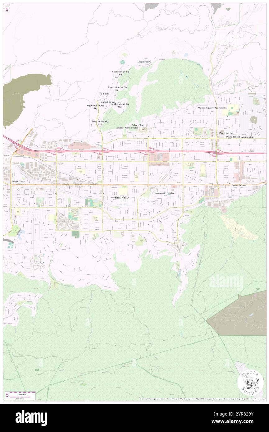 City of Simi Valley, Ventura County, US, United States, California, N ...