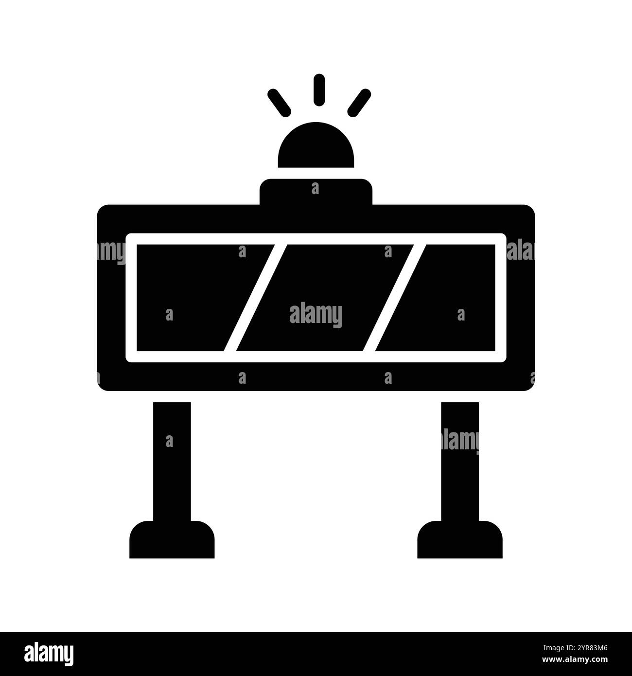 Modern icon of construction barrier, customizable vector Stock Vector ...