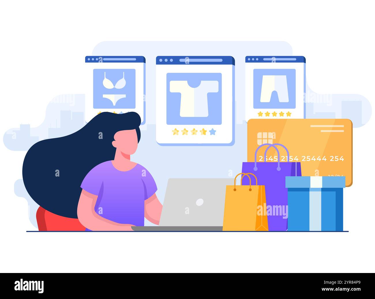 Consumer e commerce Stock Vector Images - Alamy