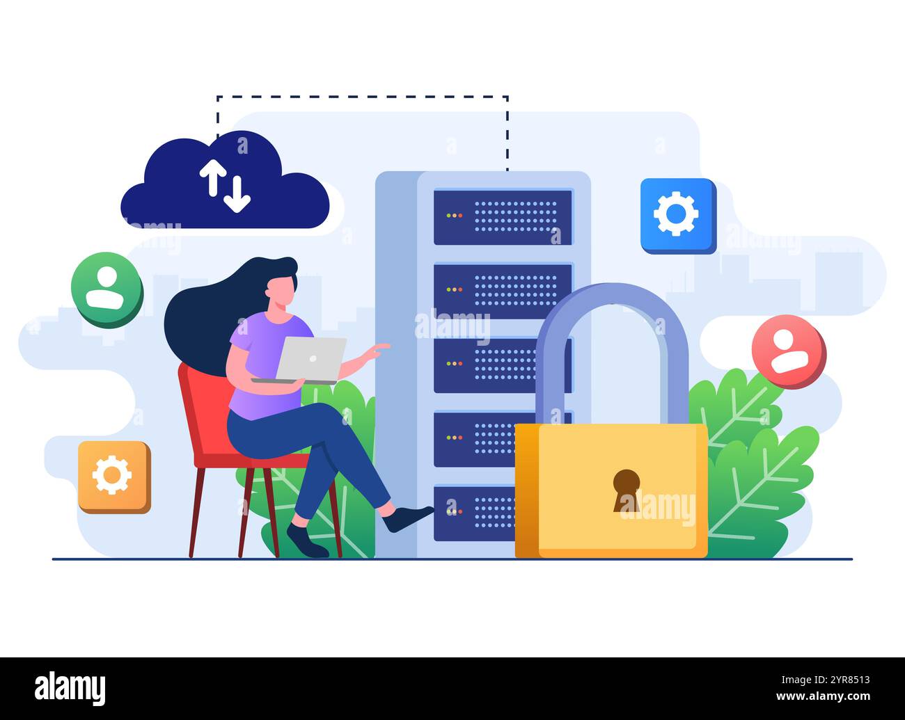 Data center vector vectors hi-res stock photography and images - Alamy