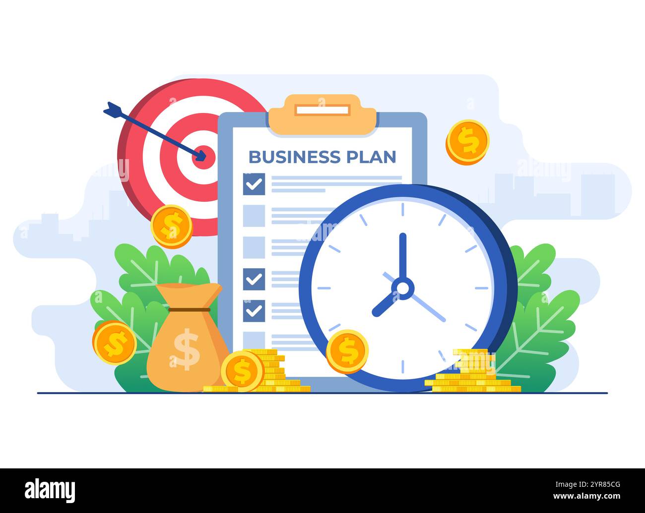 Business plan template Stock Vector Images - Alamy