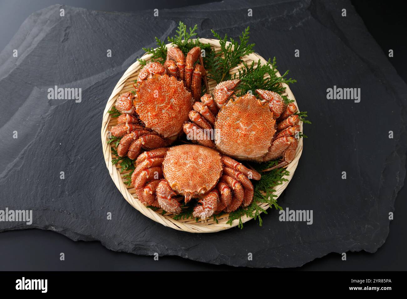 Three hairy crabs seen from above Stock Photo - Alamy