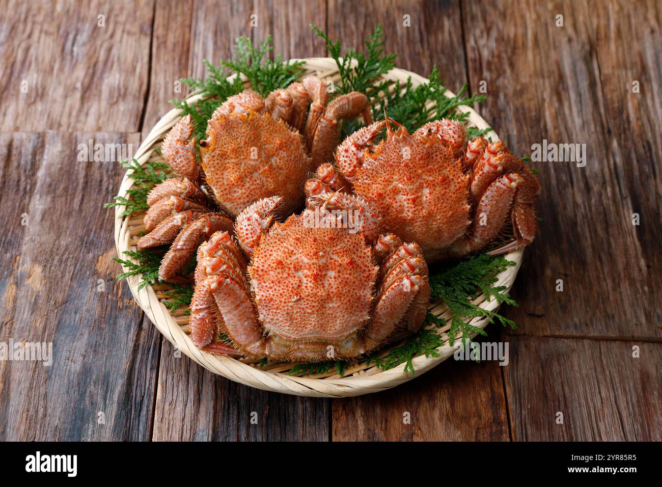3 hairy crabs Stock Photo - Alamy