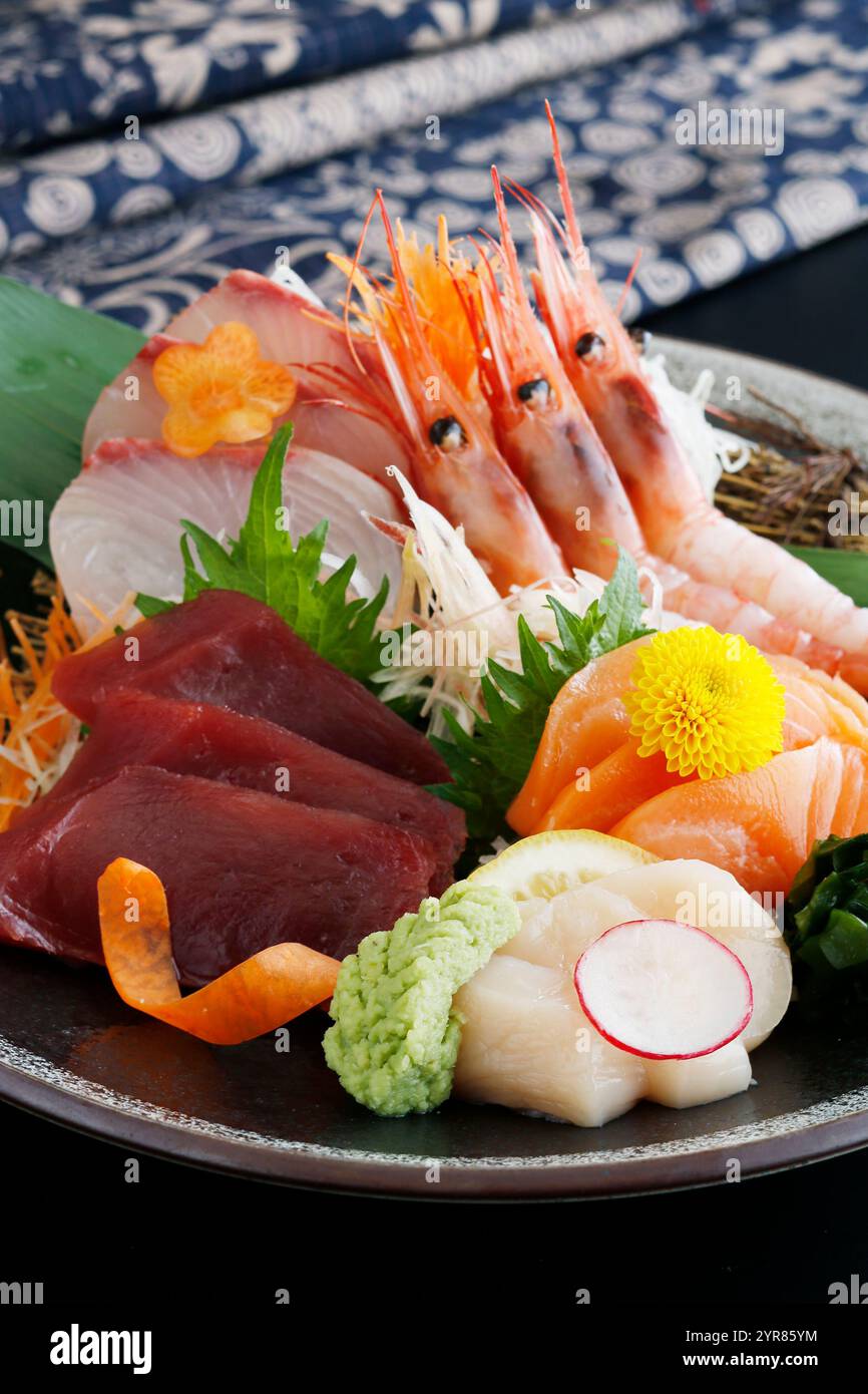 Hokkaido sashimi set Stock Photo - Alamy