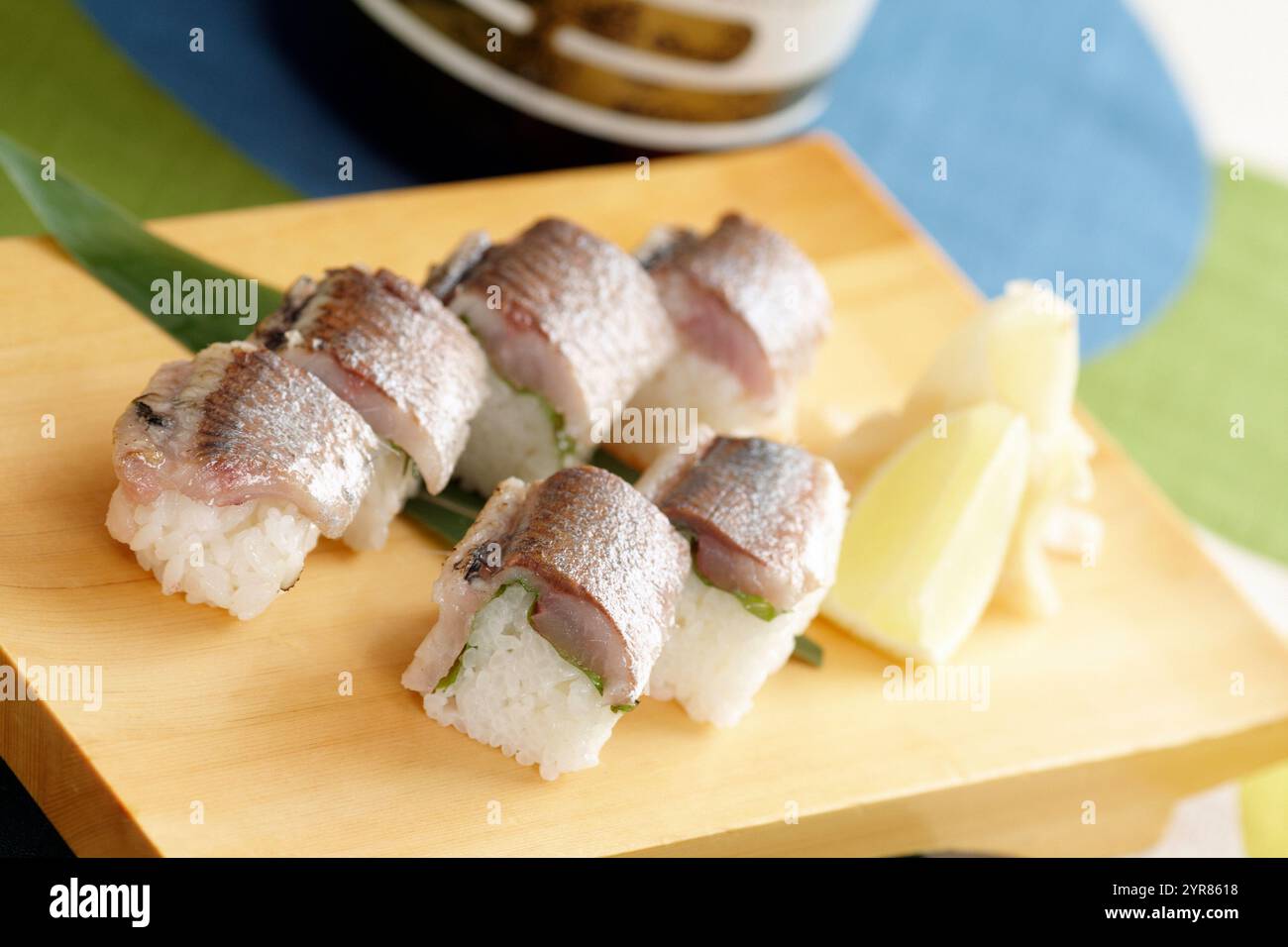 Aburi Akinata fish sushi Stock Photo - Alamy