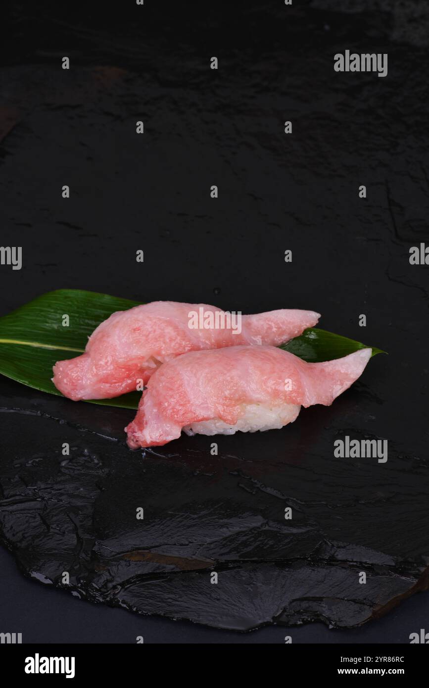 Pacific bluefin tuna (O-toro), Very Fatty Tuna Stock Photo - Alamy