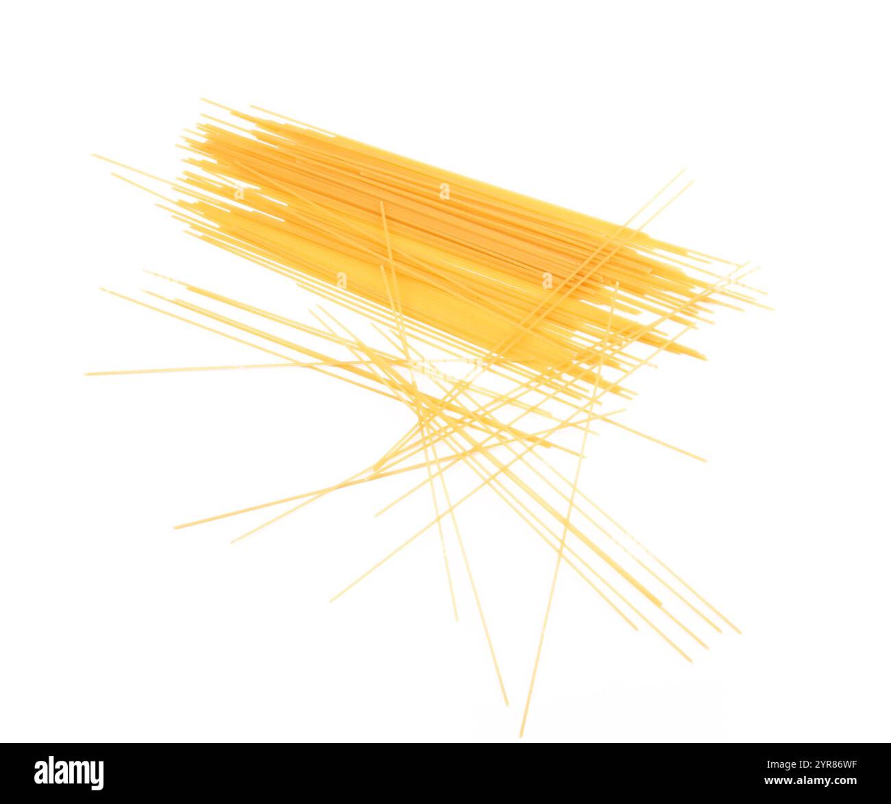 Spaghetti number three scattered on a white background Stock Photo - Alamy