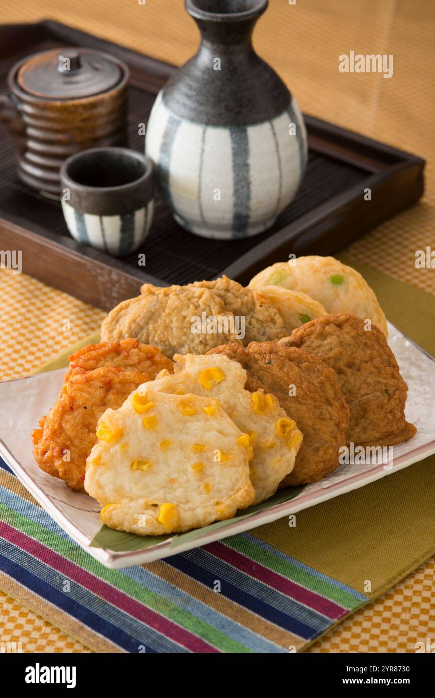 Assorted fish cakes Stock Photo - Alamy