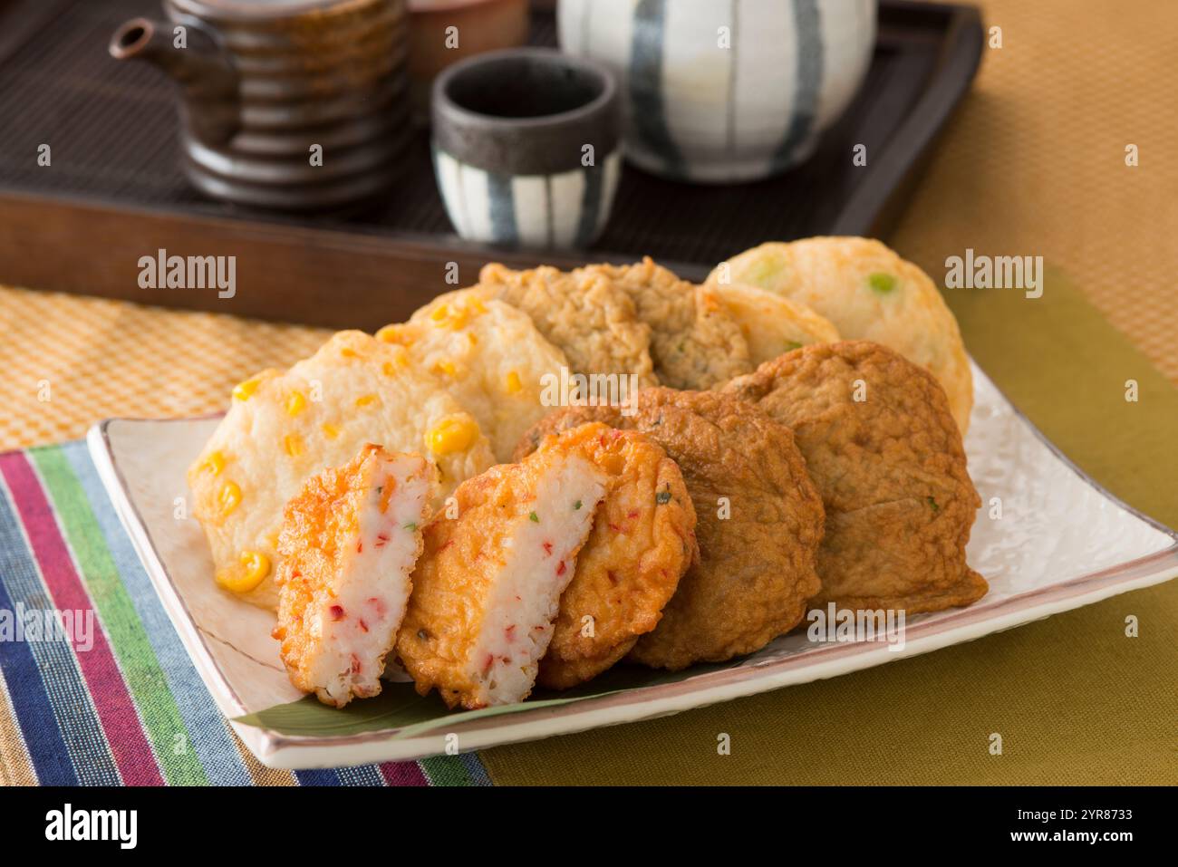 Assorted fish cakes Stock Photo - Alamy