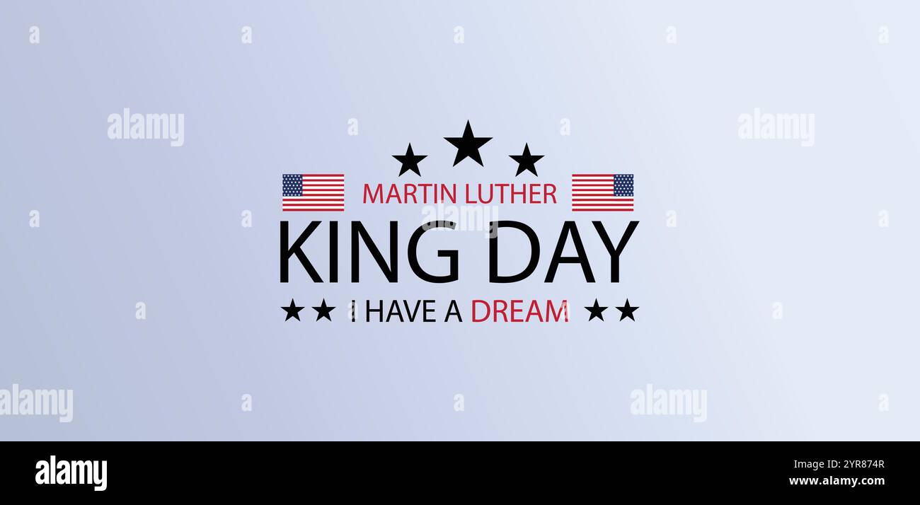 Reflecting on Martin Luther King Day An Ode to Dreams Stock Vector ...