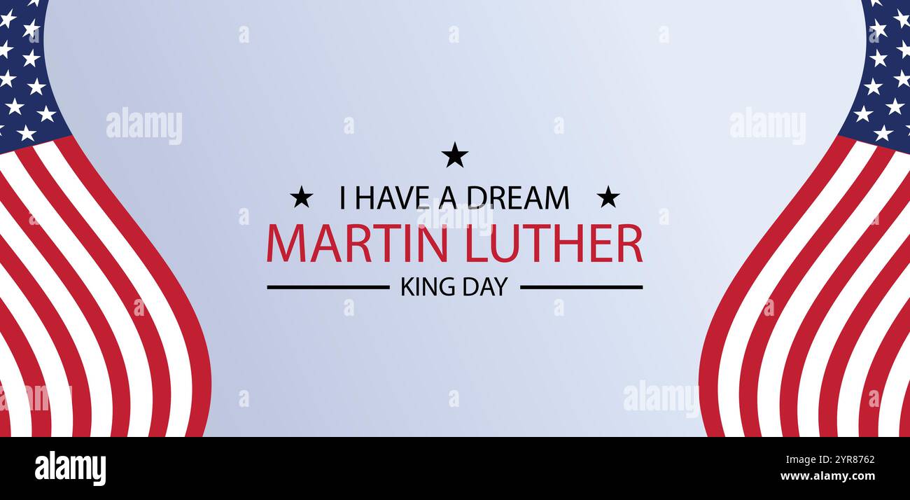 Reflecting on Martin Luther King Day An Ode to Dreams Stock Vector ...