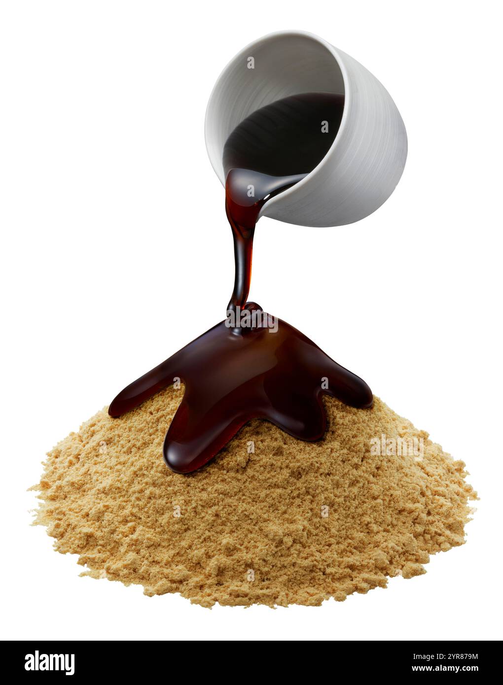 container, Brown-sugar Syrup, soybean flour Stock Photo - Alamy