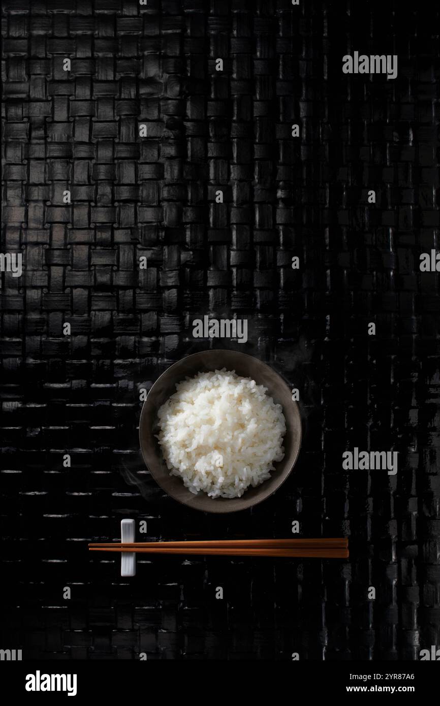 Rice image bird's-eye view Stock Photo - Alamy