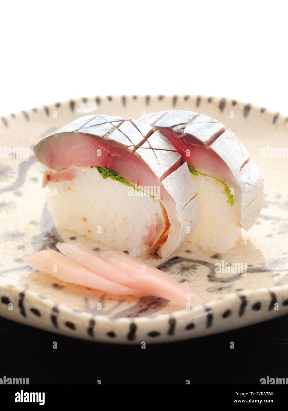 Japanese meal Sushi with mackerel Stock Photo - Alamy
