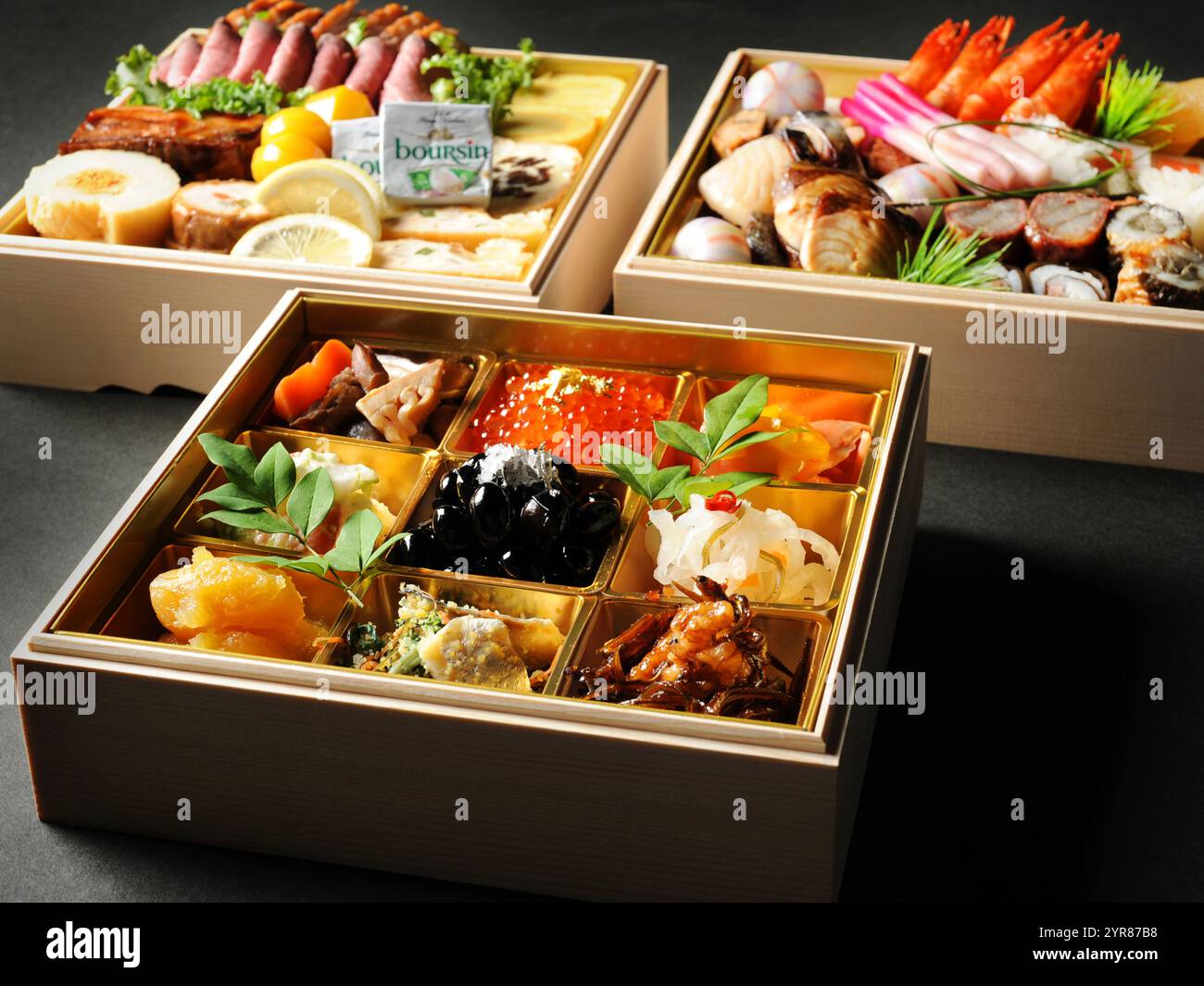 Japanese meal Osechi image Stock Photo - Alamy