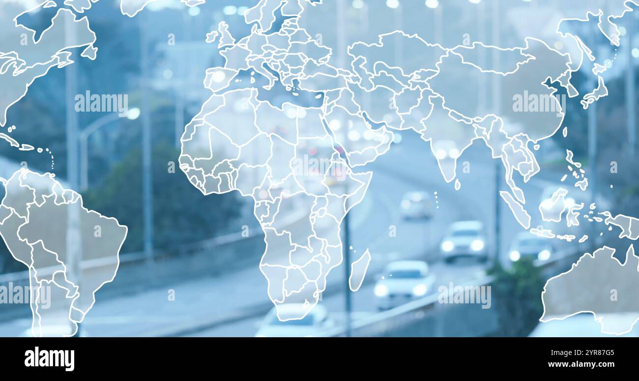 Highway mapping hi-res stock photography and images - Alamy