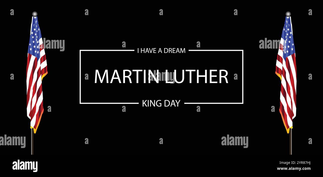 Reflecting on Martin Luther King Day An Ode to Dreams Stock Vector ...