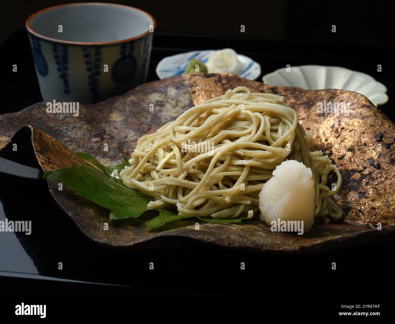 Japanese meal Handmade soba Stock Photo - Alamy