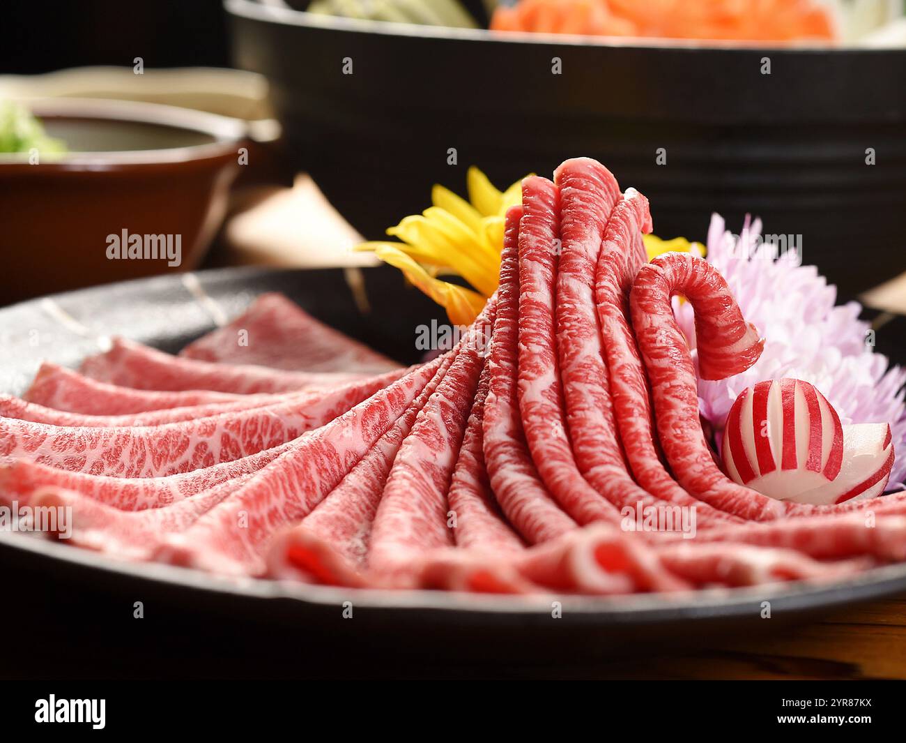 Japanese meal Sakura nabe shabu shabu Stock Photo - Alamy
