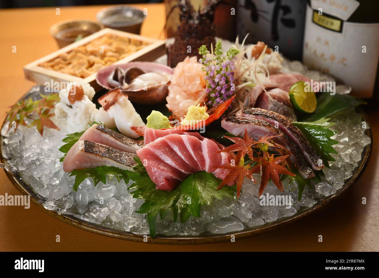 Gorgeous assorted sashimi Stock Photo - Alamy