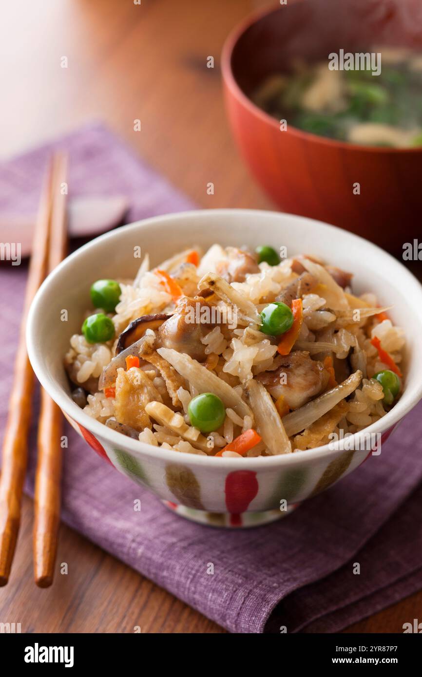 Gomoku takikomi gohan hi-res stock photography and images - Alamy