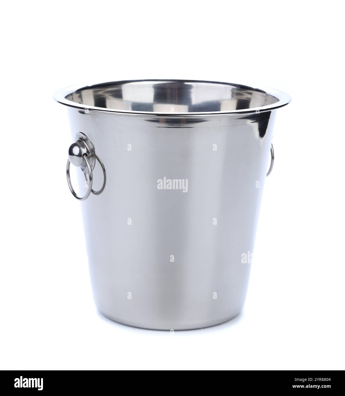Empty bucket for champagne bottle isolated on a white background Stock ...