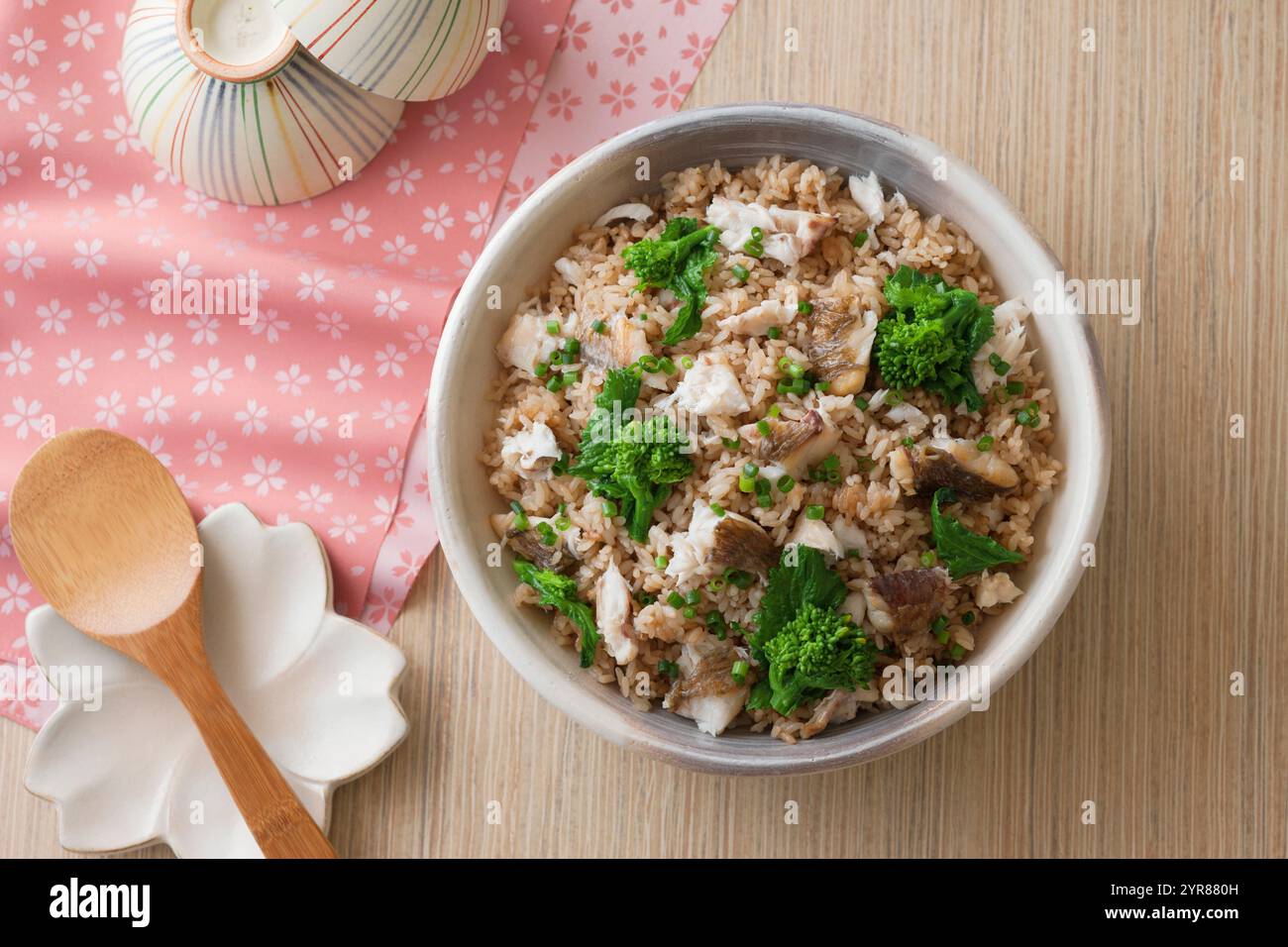 Tai-meshi / Sea bream with takikomi-gohan (rice cooked with sea bream ...