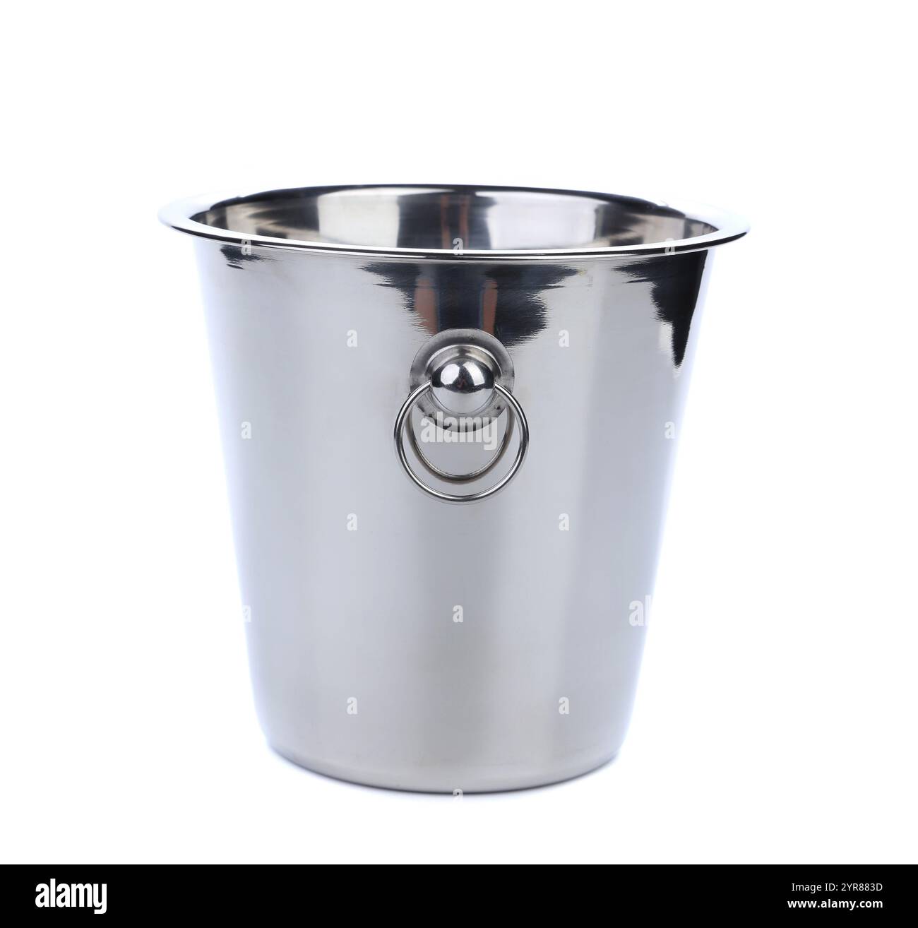 Empty bucket for champagne bottle isolated on a white background Stock ...