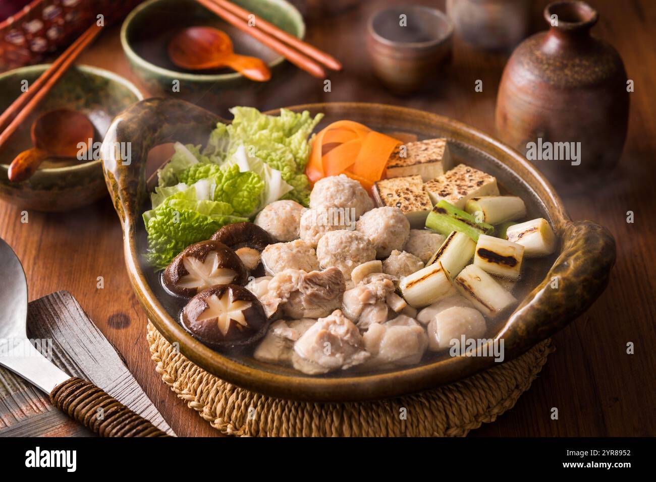 Chicken dumpling hotpot Stock Photo - Alamy