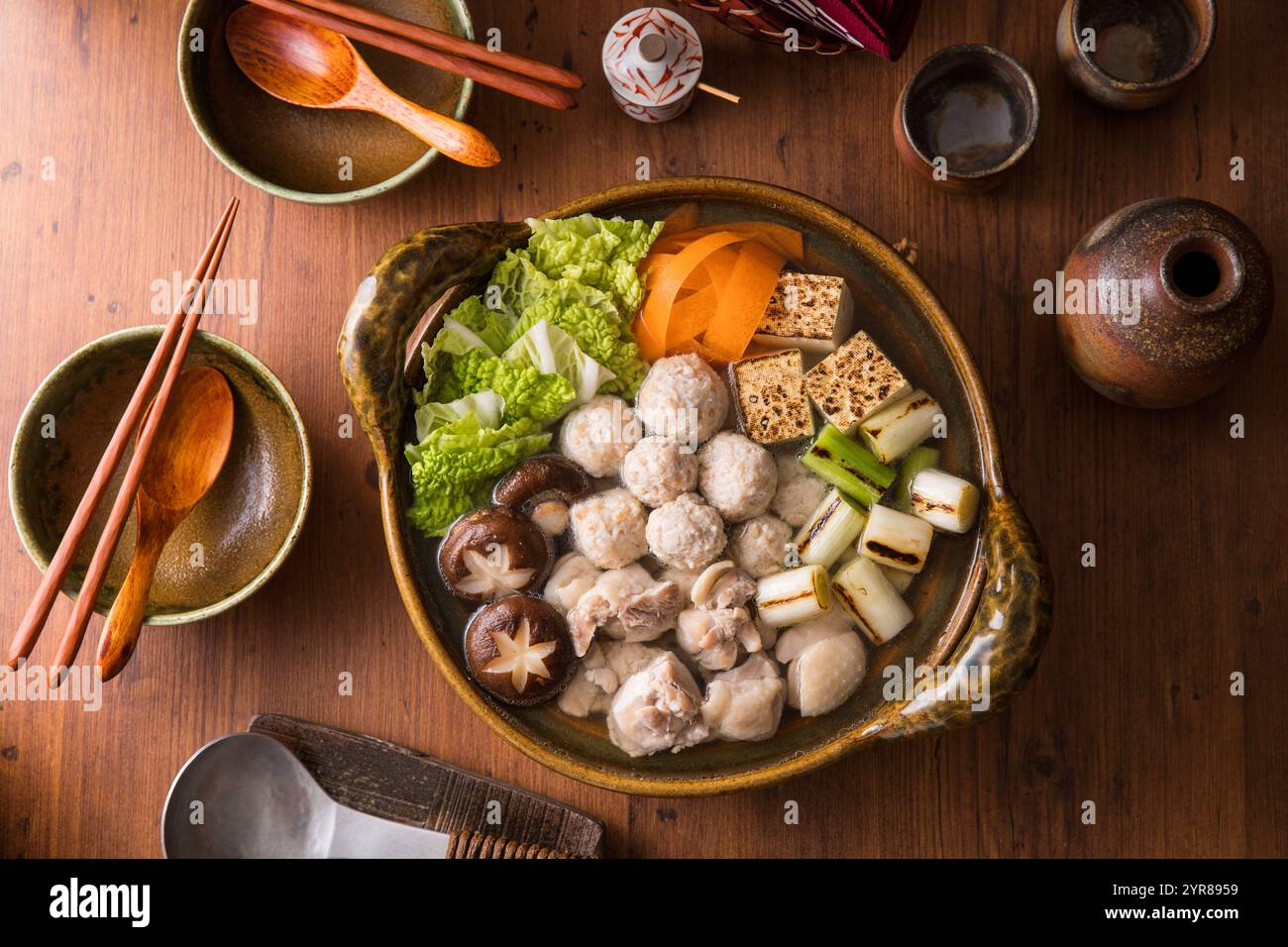 Chicken dumpling hotpot Stock Photo - Alamy