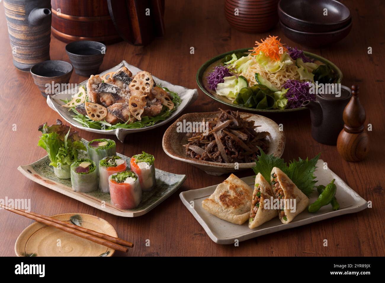 Set of snacks Stock Photo - Alamy