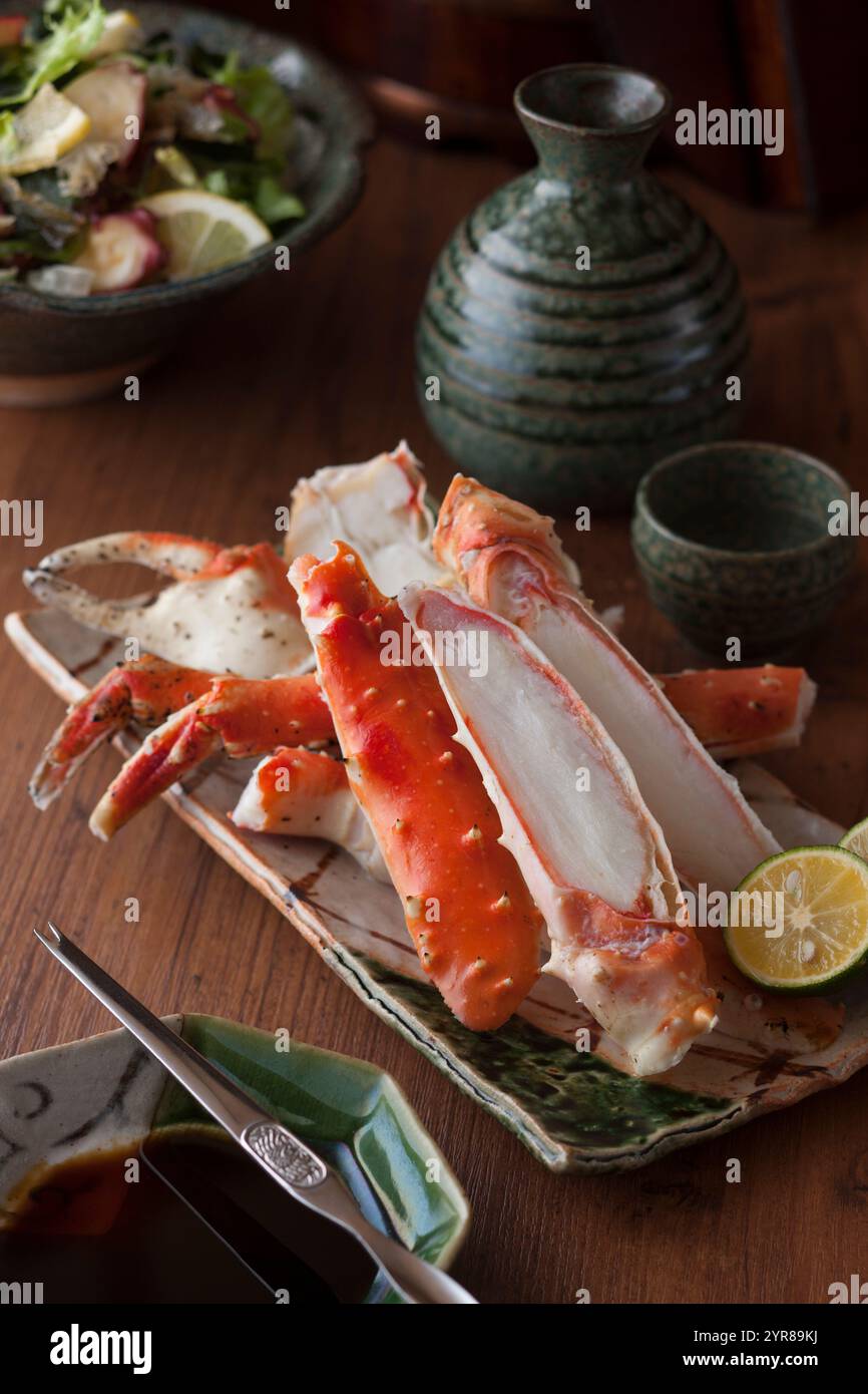 Boiled cod crab Stock Photo - Alamy
