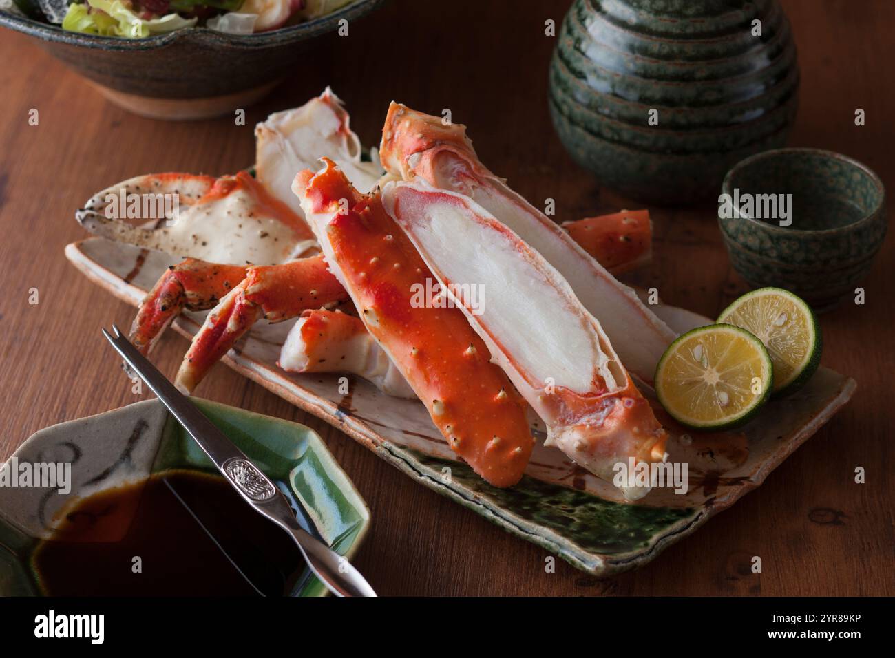 Boiled cod crab Stock Photo - Alamy