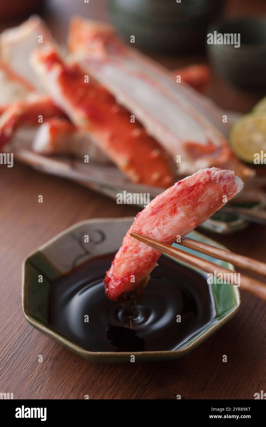 Boiled cod crab Stock Photo - Alamy