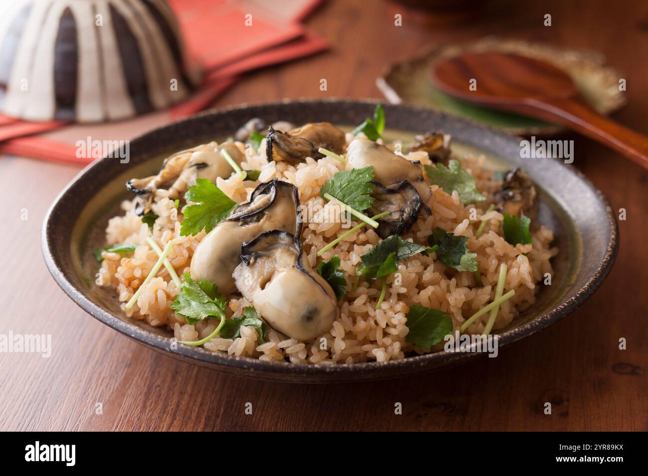 Oyster cooked with rice Stock Photo - Alamy