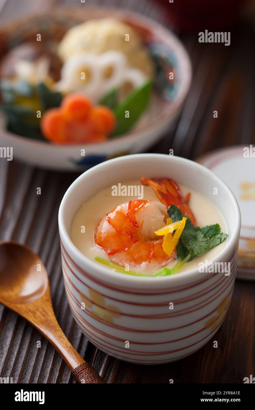Steamed dishes of kaiseki cuisine Stock Photo - Alamy
