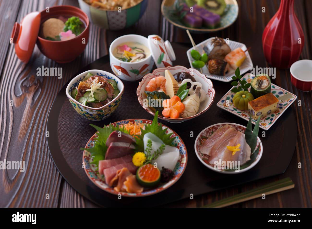 Japanese sashimi plate side view hi-res stock photography and images ...
