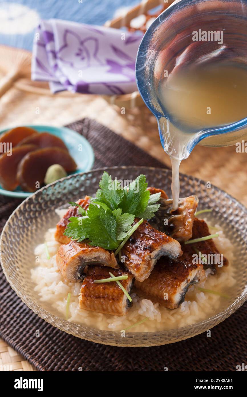 Chilled Dashi Eel Chazuke Stock Photo - Alamy