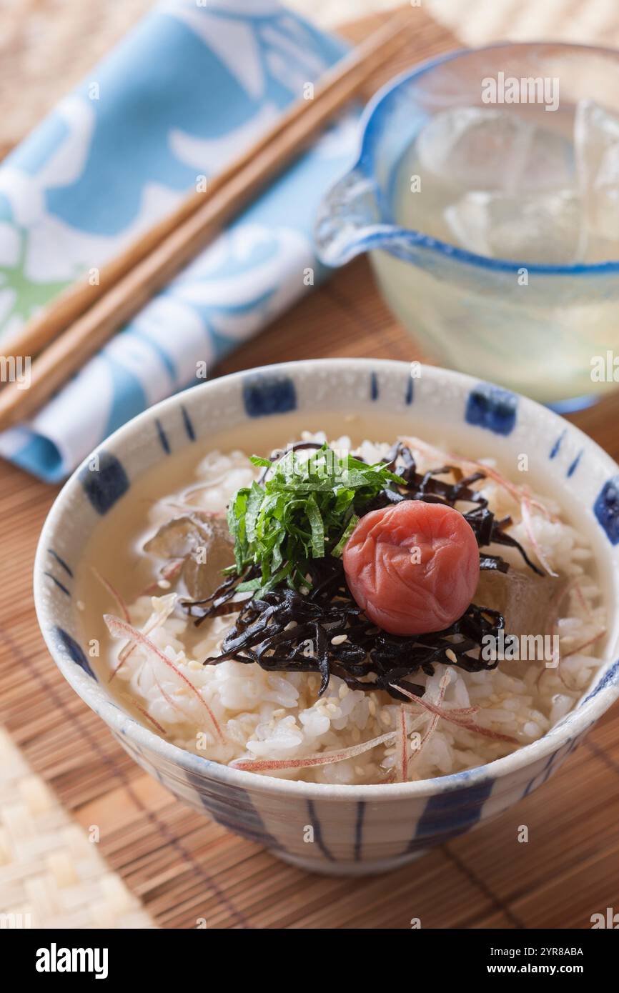 Chilled dashi chazuke Stock Photo - Alamy