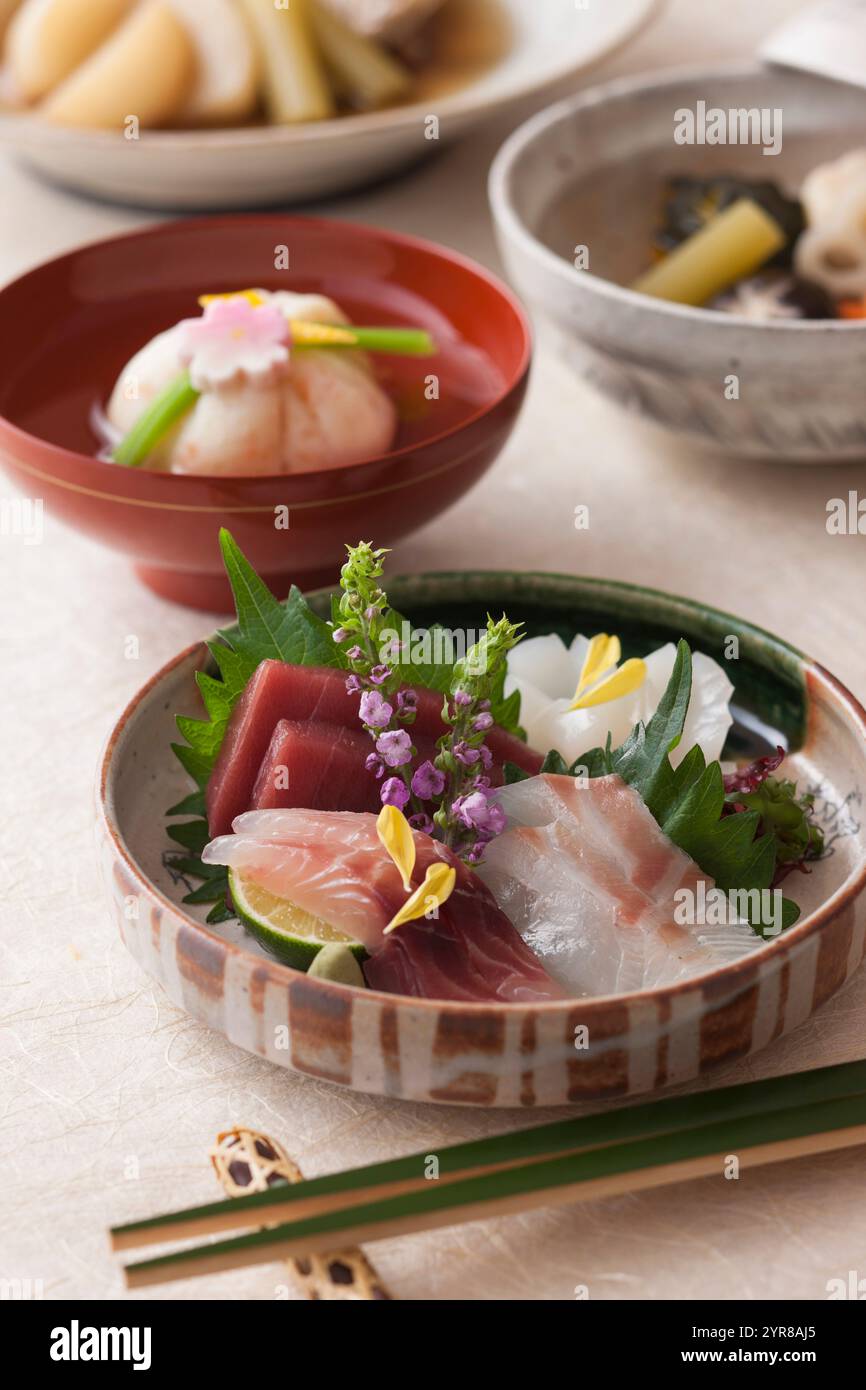 Sashimi and Japanese cooking Stock Photo - Alamy