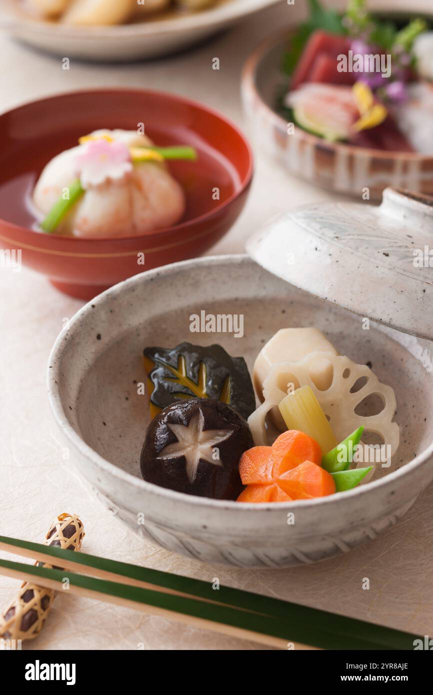 Vegetable and kappo-ryori (Japanese cooking Stock Photo - Alamy