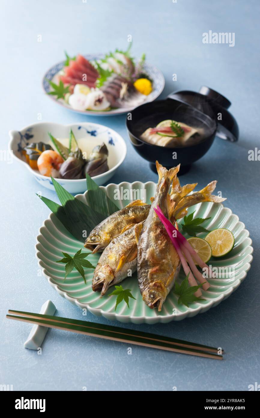 Four kappo dishes Stock Photo - Alamy