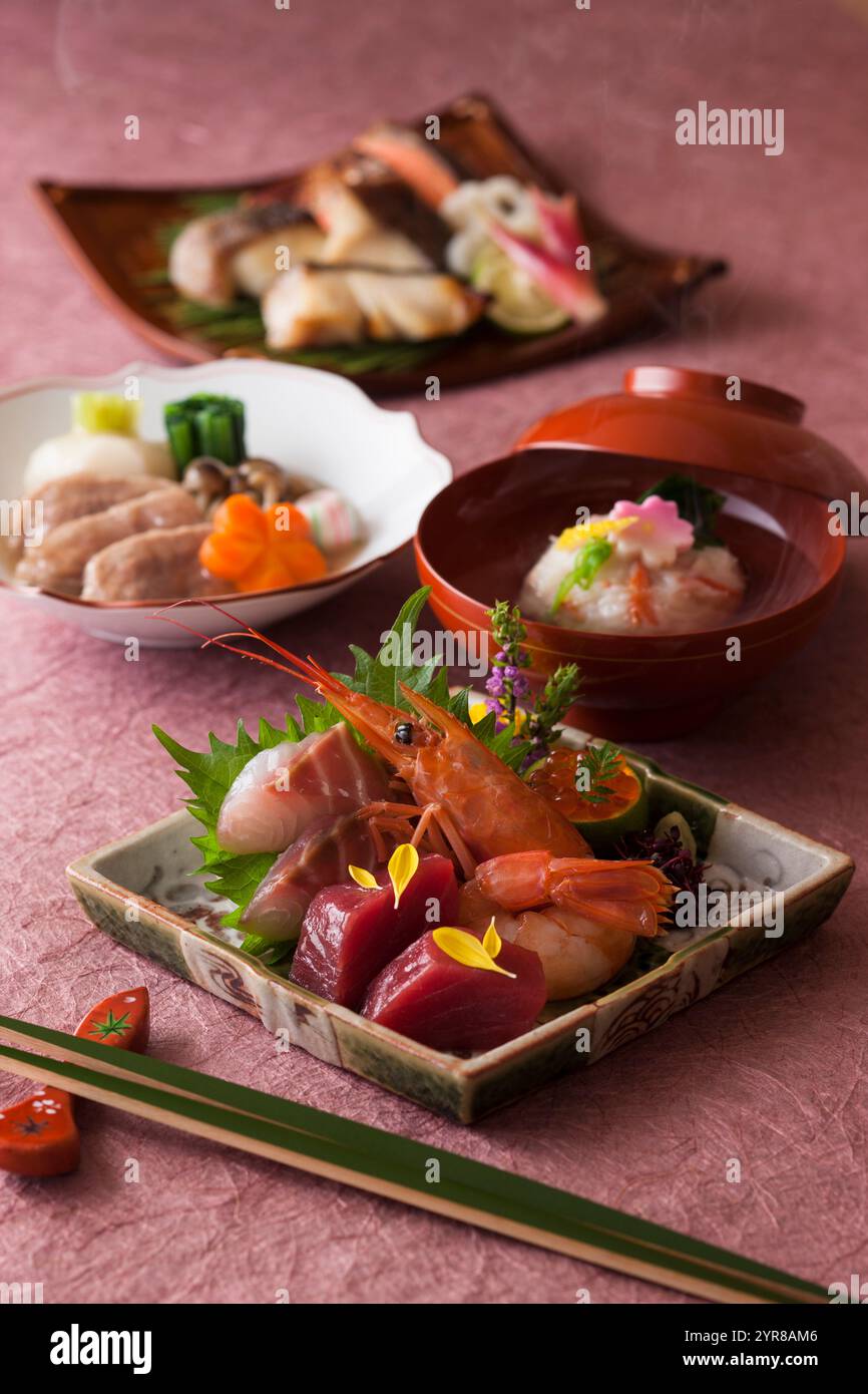 Four kappo dishes Stock Photo - Alamy