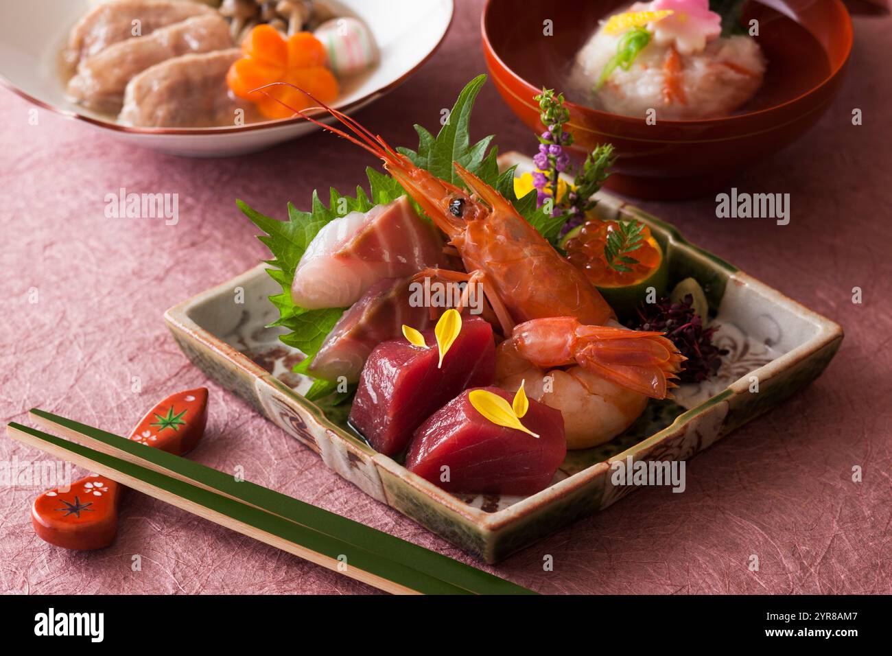 Sashimi and Japanese cooking Stock Photo - Alamy