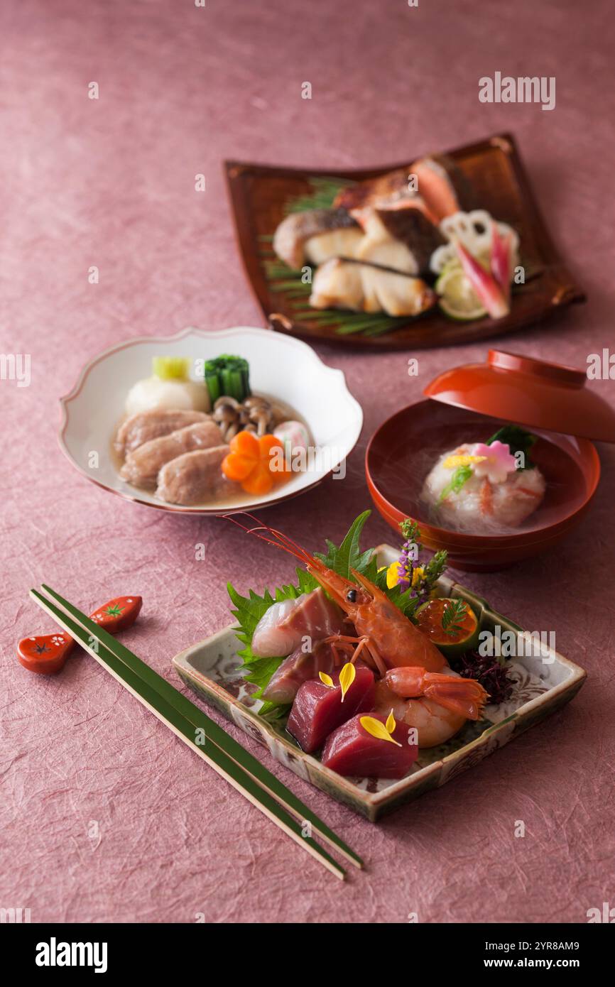 Four kappo dishes Stock Photo - Alamy
