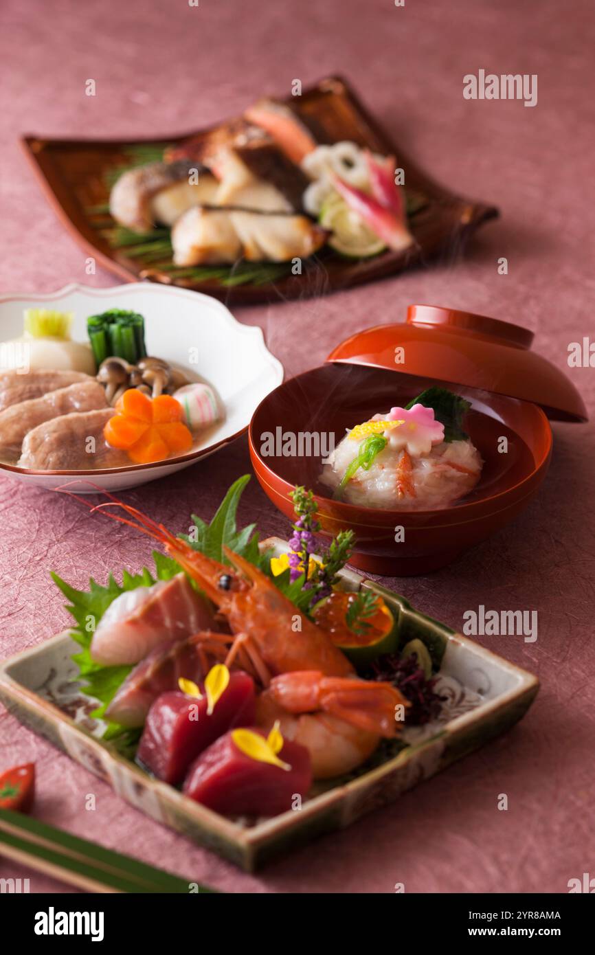Four kappo dishes Stock Photo - Alamy