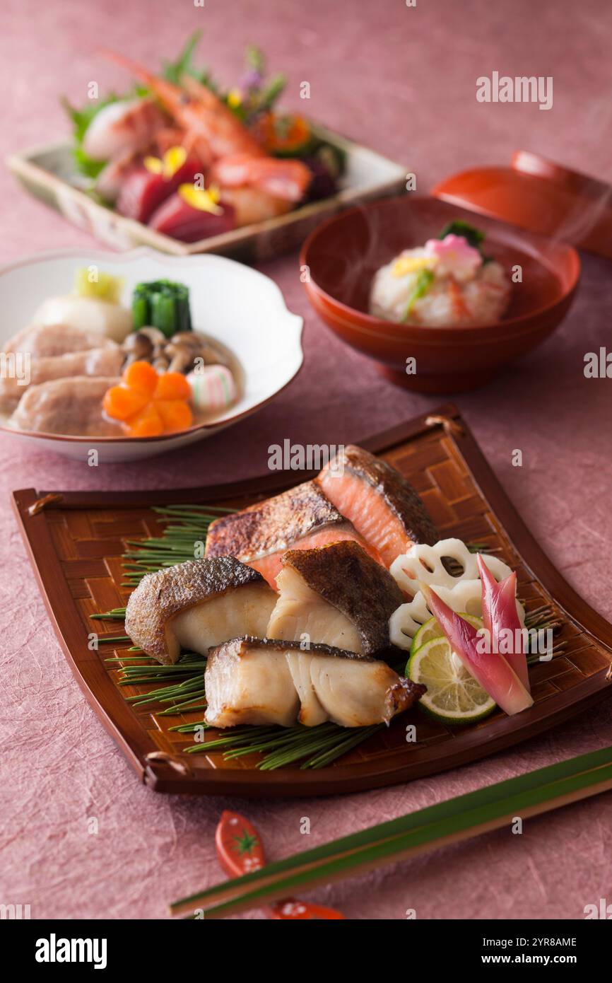 Four kappo dishes Stock Photo - Alamy