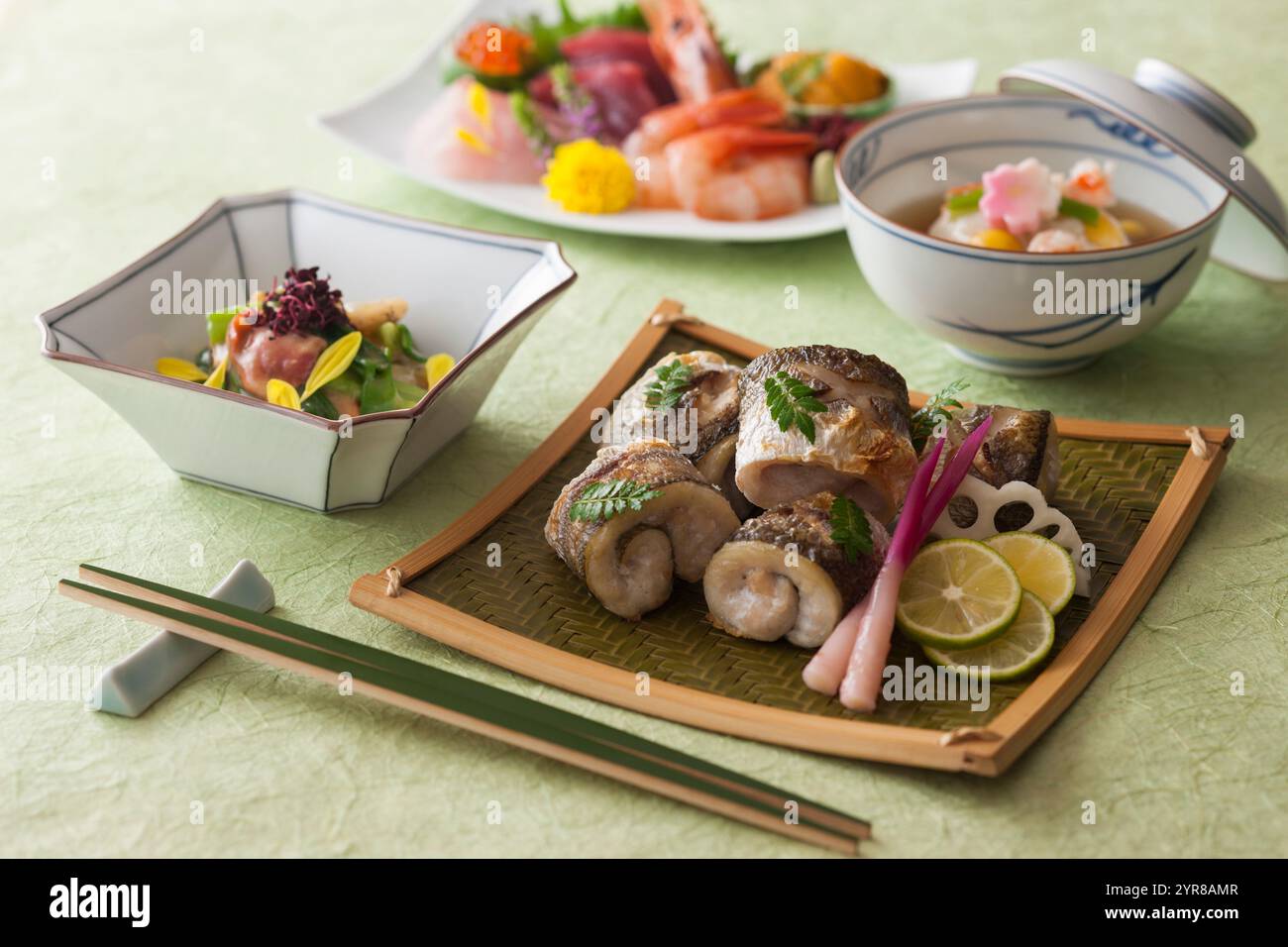 Four kappo dishes Stock Photo - Alamy